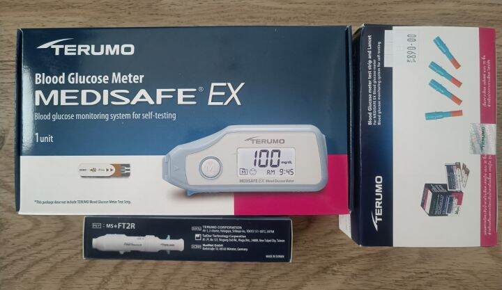 Terumo เครื่องตรวจน้ำตาล เครื่องวัดน้ำตาล รุ่น Medisafe EX (รับประกัน ...