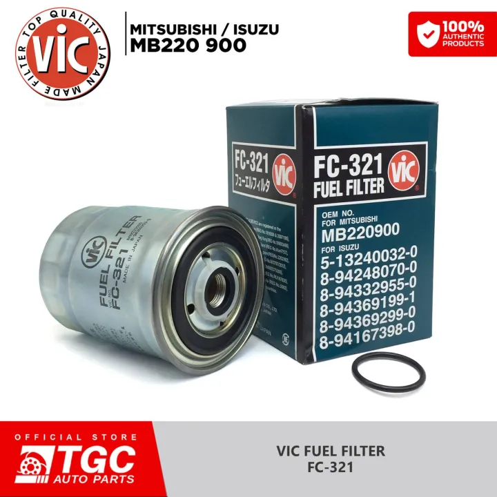 Vic Fuel Filter Mitsubishi (4D56) L200/300/Adventure/Strada/Pajero DSL ...