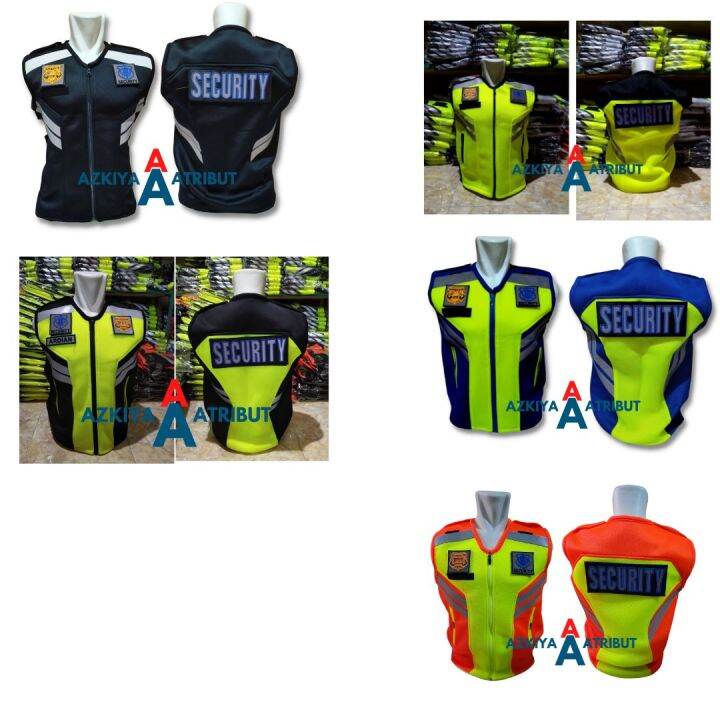 Rompi Security Terbaru Bahan Double Mesh/Jala Mesh Tebal dan Taslan ...