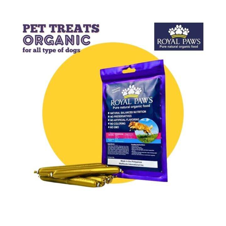 Royal Paws Dog Treats Snack HOTDOG GOLD BEEF 105g | Lazada PH