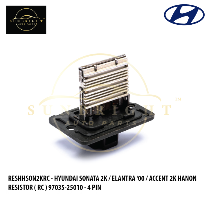 HYUNDAI SONATA 2K / ELANTRA '00 / ACCENT 2K HANON RESISTOR ( RC ) 97035 ...
