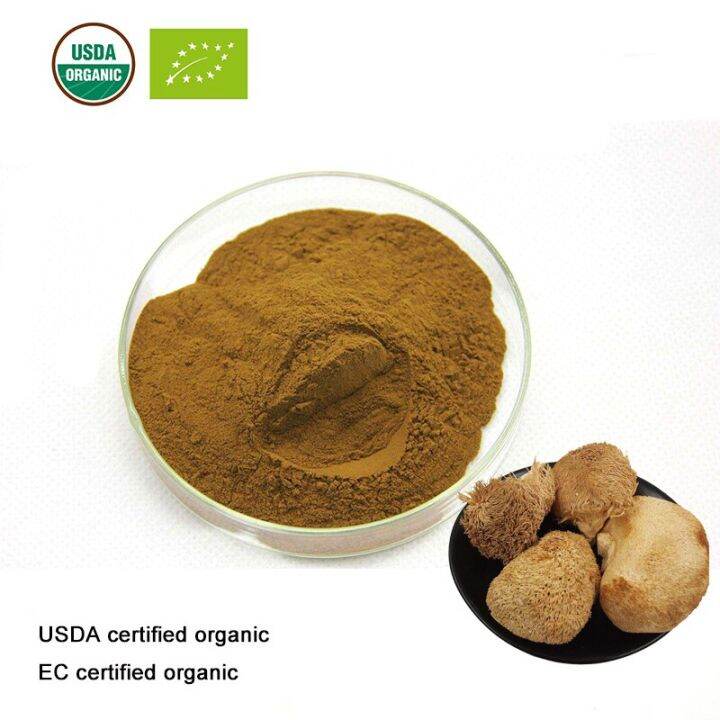 Lion's Mane Mushroom Dual Extract 10:1 Polysaccharides Powder Organic ...