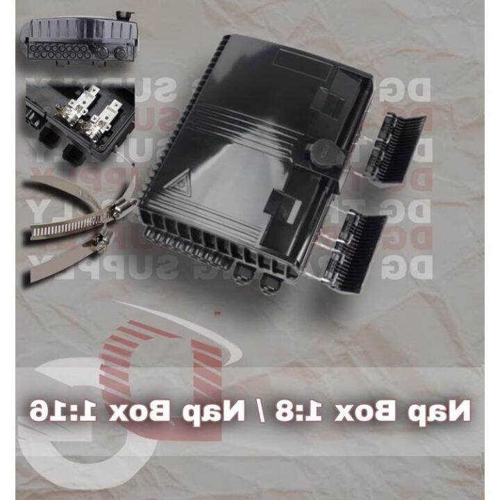 FTTH BLACK NAP BOX 1:8 AND 1:16 SPLITTER WITH OR WITHOUT POLE CLAMP ...
