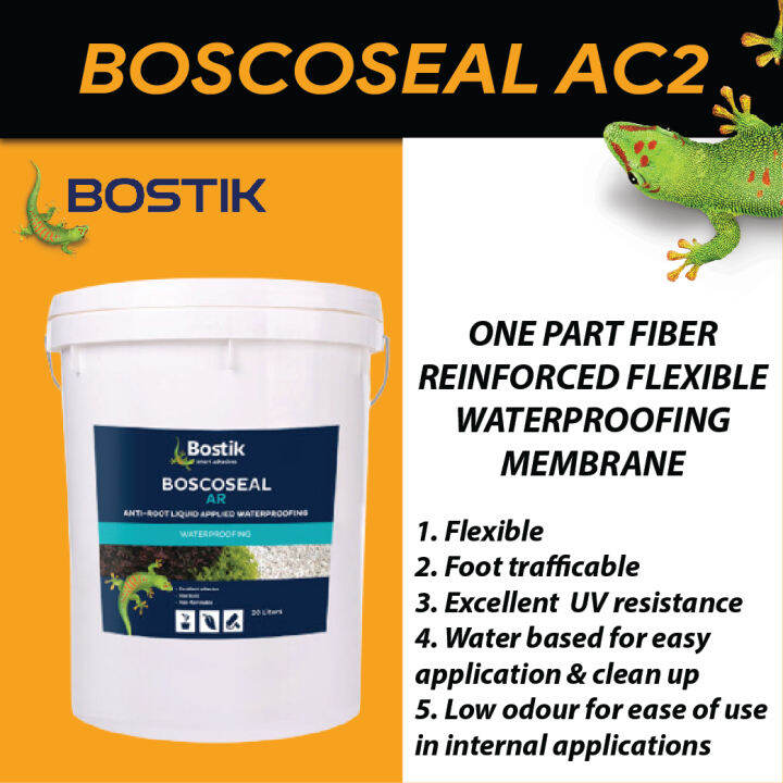 20KG Bostik Boscoseal AC2 - Water Based Acrylic Polymer Fibre ...