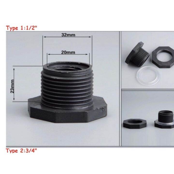 HO- Bulkhead fittings, hydroponics Downspout NFT drain , Overflow Pipe ...