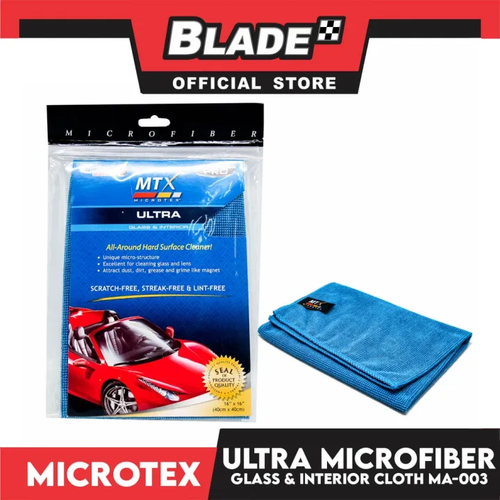 Microtex MA-003 Ultra Glass & Interior Cloth (Blue) | Lazada PH