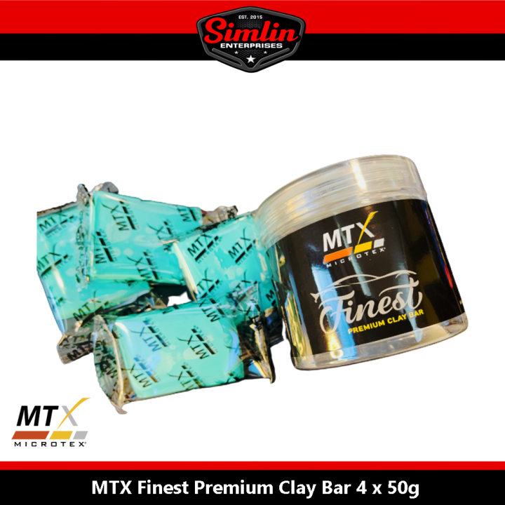 Microtex MTX Detailing Cleaner Clay Bar PREMIUM 200g (4 x 50g) | Lazada PH