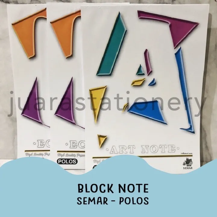 Block Note Polos / Buku Polos / Notes / Memo / Nota / Kertas ...