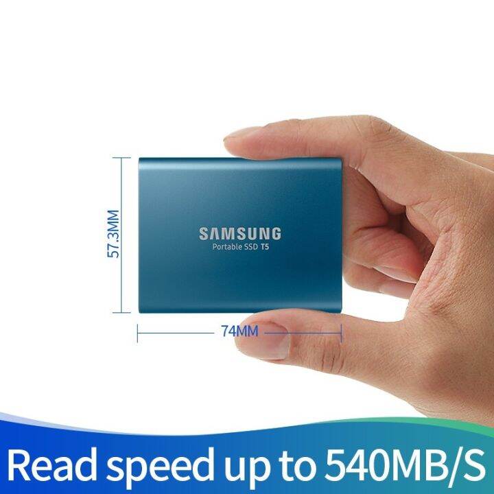 SAMSUNG T5 External SSD USB3.1 Gen2 (10Gbps) 500GB 250GB Hard Drive ...