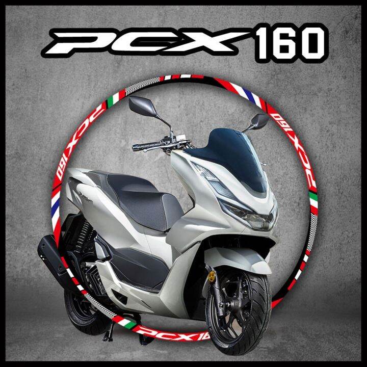 PCX160 Reflective Motorcycle Wheel Sticker Rim Decals Stripe Tape Hub ...