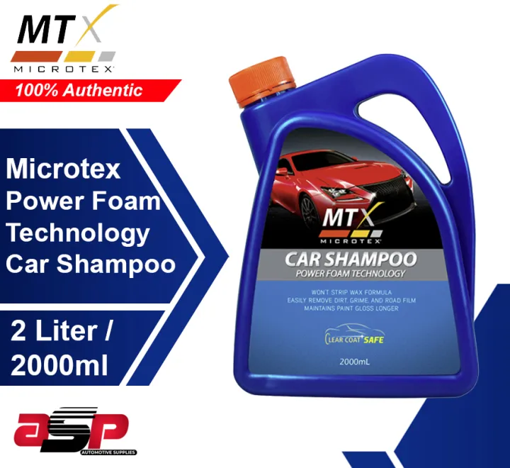 Microtex Car Shampoo Power Foam Technology 2 Liters (2000ml) | Lazada PH