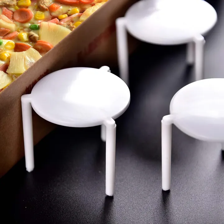 200pcs Pizza Tripod Pizza Protector Lid Holder Pizza Saver Stand White ...