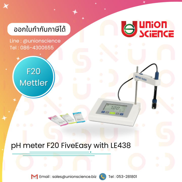 pH Meter F20 FiveEasy ยี่ห้อ Mettler Toledo ชนิดแบบตั้งโต๊ะ พร้อม pH ...