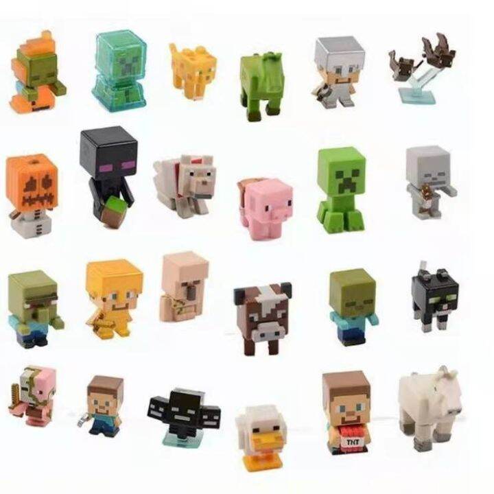 Game Mini Minecraft Figures Toy Cute Steve Creeper Action Figure Gift ...