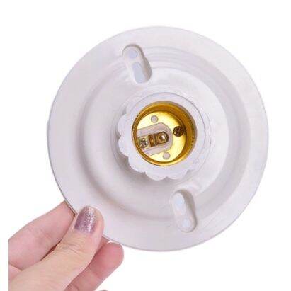 E27 Ceiling Receptacle Plastic White Socket Bulb Holder | Lazada PH