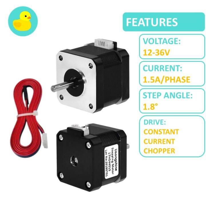 17HS4401S Nema17 Bipolar DC Stepper Motor For CNC 3D Printer | Lazada
