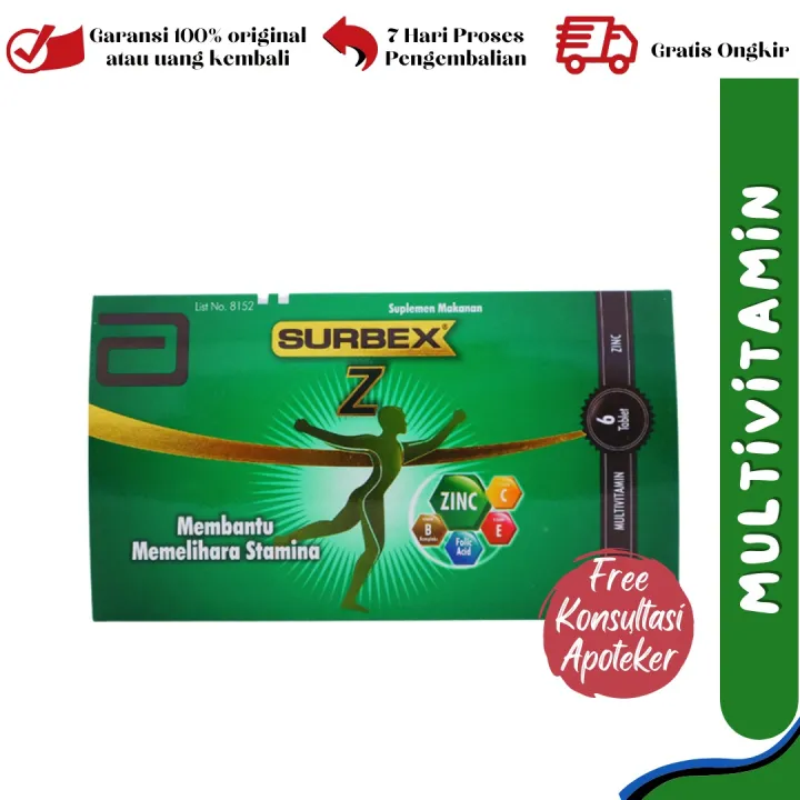 Multivitamin Surbex Z Tablet 6 S, Surbex T Tablet 6s - Vitamin B ...