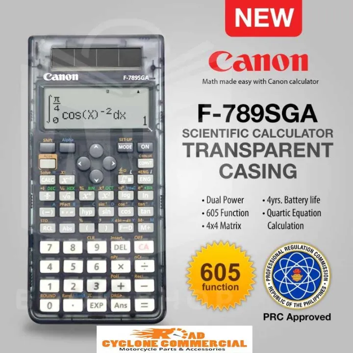 Canon F-789SGA Dual-way Textbook Display Scientific Calculator (Dual ...