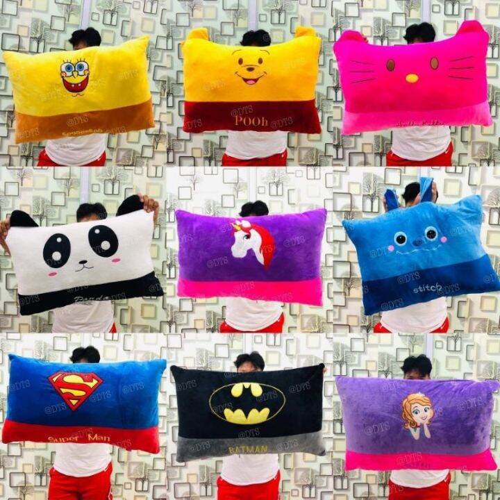 Cartoon Character Rectangle Pillow for kids 60cm Peppa Stitch Minion ...