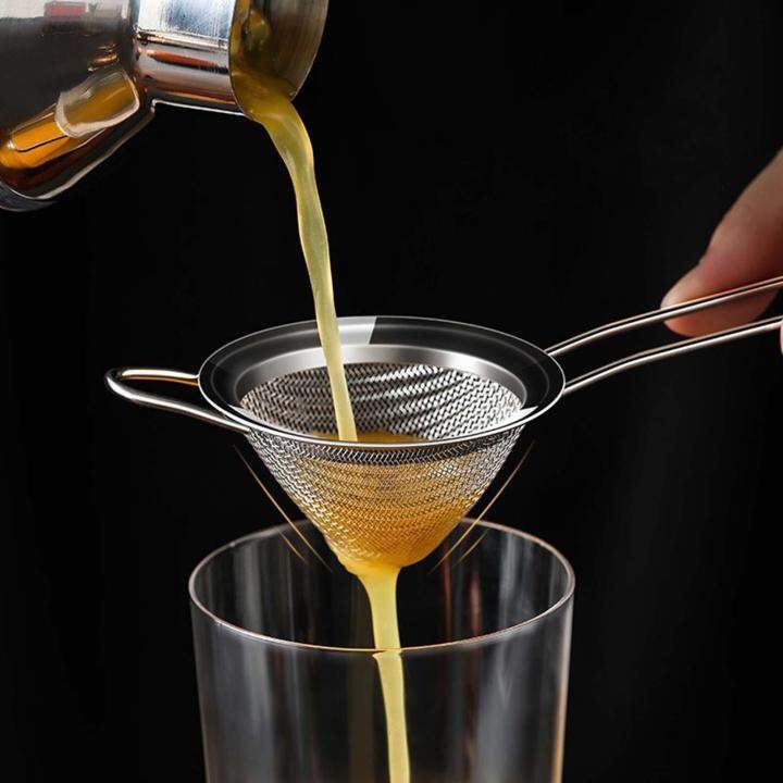 BolehDeals small Sifter Metal Bar Conical Sieve Tea Strainer Long ...