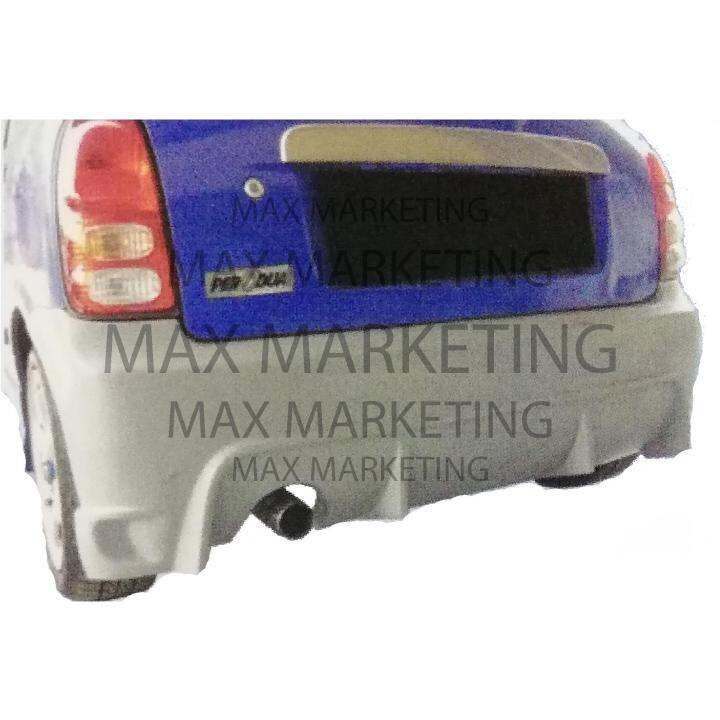 B1031 CAR BODYKIT PERODUA KELISA REAR BUMPER BOMEX (FIBER) | Lazada