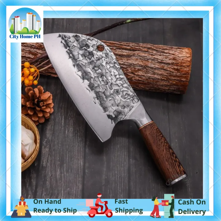 City Home PH High Quality Forged Kitchen Slicing Boning Knife Cleaver ...