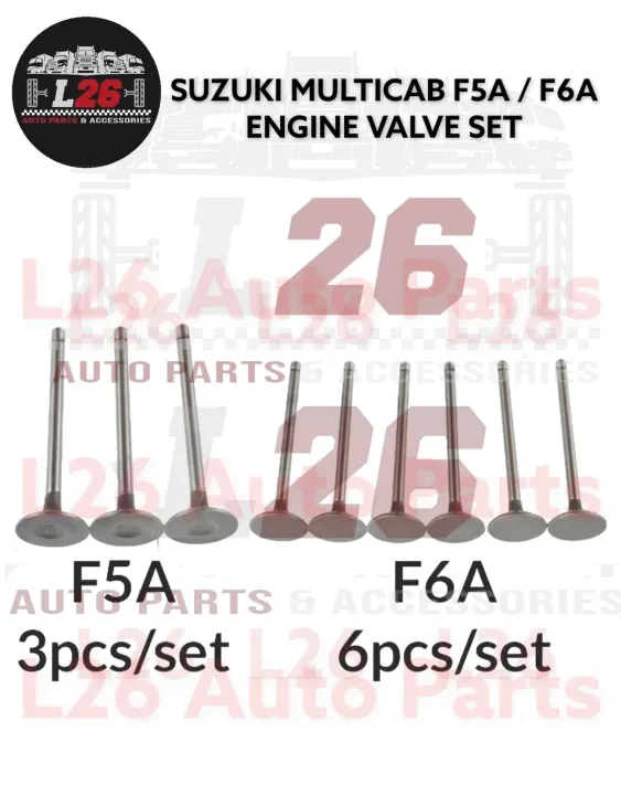 SUZUKI MULTICAB F5A / F6A INTAKE ENGINE VALVE / EXHAUST ENGINE VALVE ...