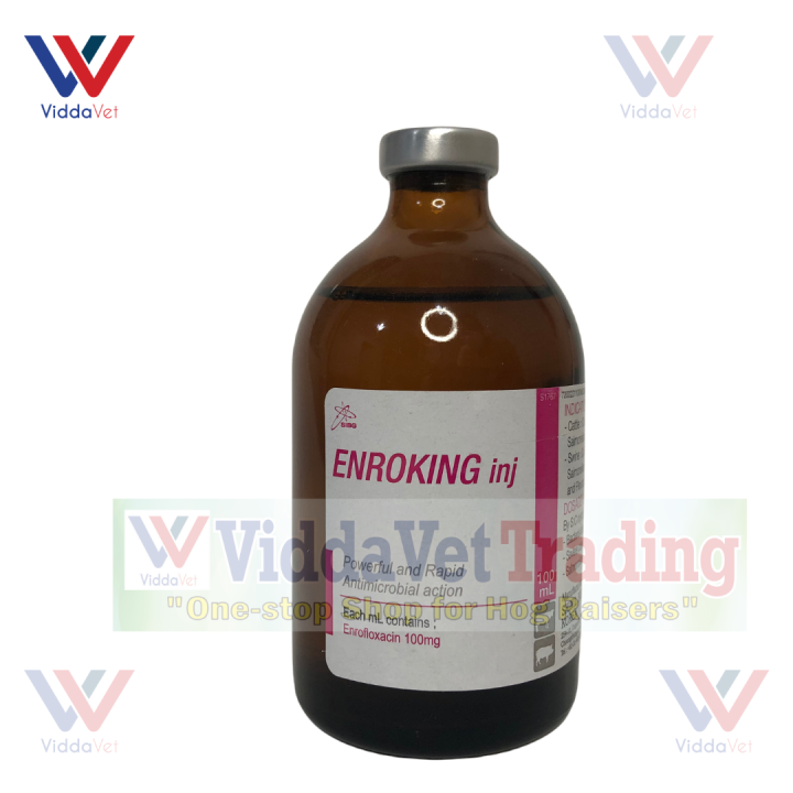 Enroking Inj. Korea 100 mL for Pets Livestock swine pig cattle sheep ...