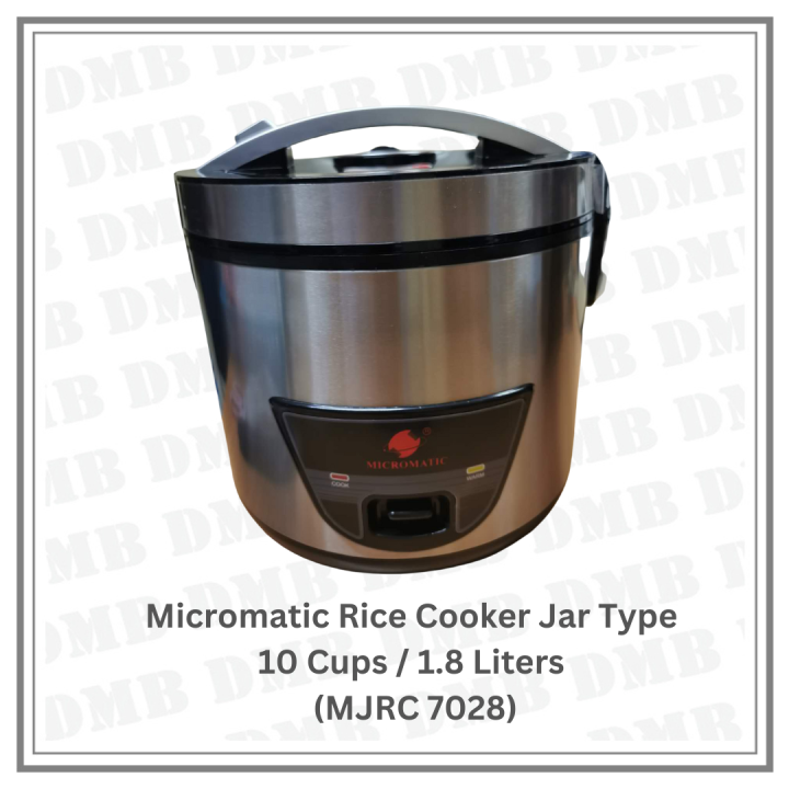 Micromatic Rice Cooker Jar Type 10 Cups / 1.8 Liters (MJRC 7028 ...