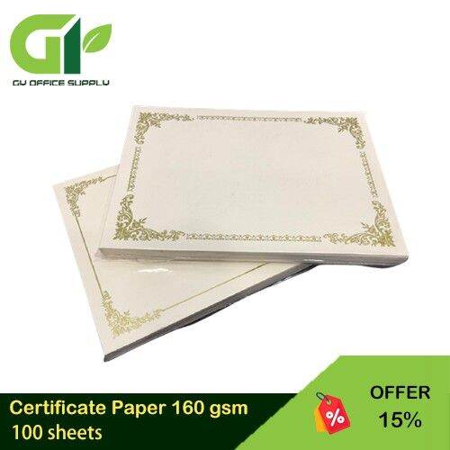 [GY Office] APLUS Certificate Paper | Lazada