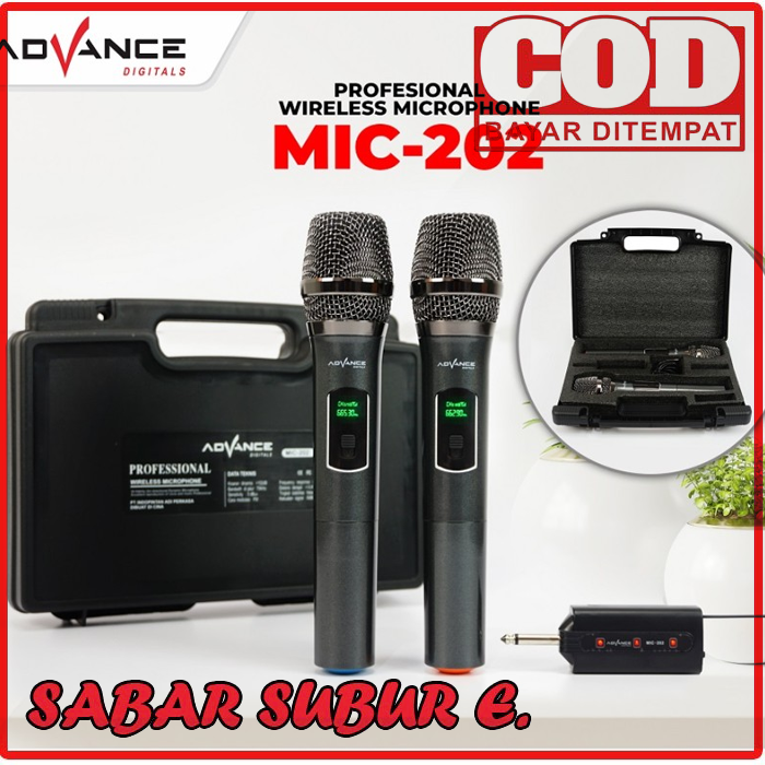 Advance MIC-202 Profesional Wireless Microphone Mic 202 | Lazada Indonesia