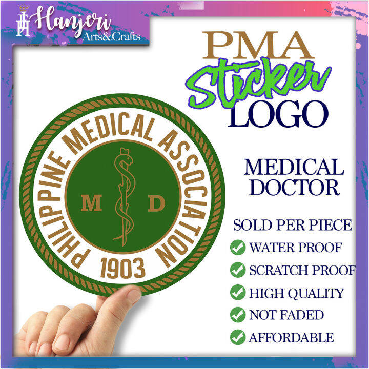 Vinyl Stickers PMA - Philippine Medical Association Logo Waterproof ...