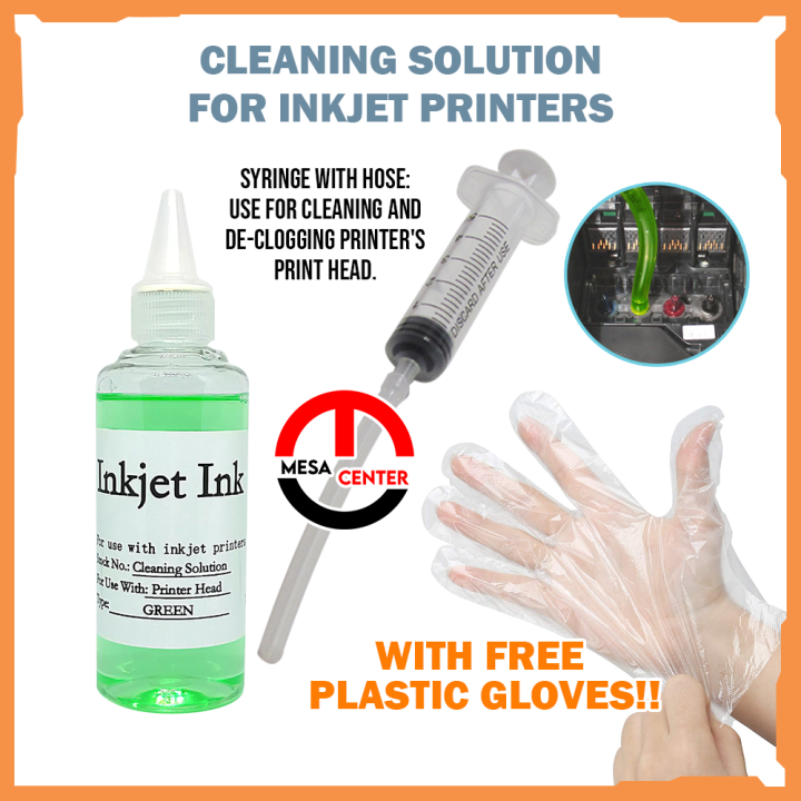 Cleaning Solution for Printer Head Solution 100ml with Syringe hose ...