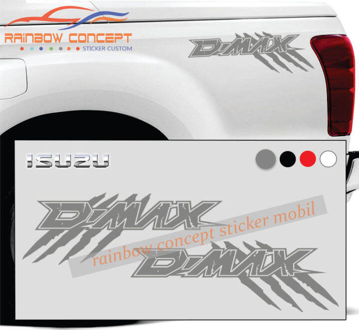 STICKER DMAX STIKER MOBIL ISUZU DMAX STIKER CUTTING BAK SAMPING CAKARAN ...