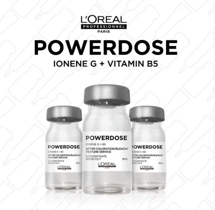 New Loreal Powerdose Ionene G + B5 Concentrate Rinse Out Vial 8ml | Lazada PH