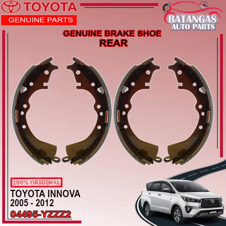 TOYOTA GENUINE Brake Shoe (REAR) Toyota Corolla Altis 2000 - 2008 Part ...