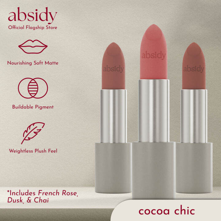 Absidy Cocoa Chic Lipstick Bundle Lazada Ph