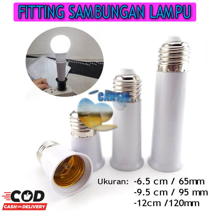 Icantiq Fitting Sambungan Downlight Panjang lampu Soket E27 Ukuran 6.5 ...
