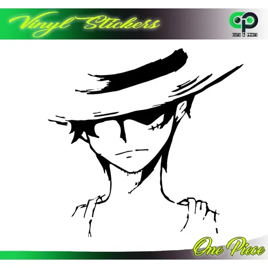 Luffy 006 - One Piece Vinyl Sticker (For Laptop, Motorcycle, Car, Etc ...