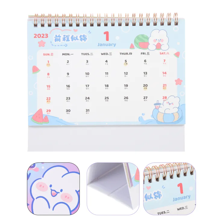 Eshopdeal【Ready Stock】Desk Calendar Plan Home Calendar Months Office ...