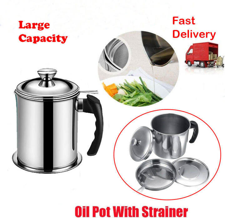 [Ready Stock]-Cooking Oil Storage Can Oil Dispenser Container Tank Pot ...