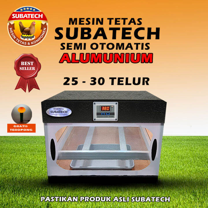 SUBATECH Mesin Tetas Telur Semi Otomatis SO 25 30 Penetas MTTU | Lazada Indonesia