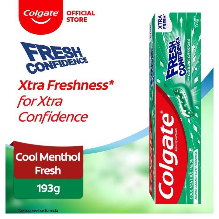 Colgate Fresh Confidence Anticavity Toothpaste with Cooling Crystals ...