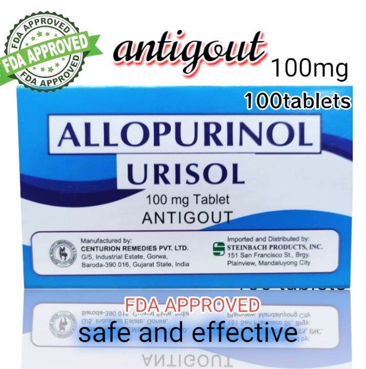 [HCM2022-336] Allopurinol (URISOL) 100mg 100's | Lazada PH