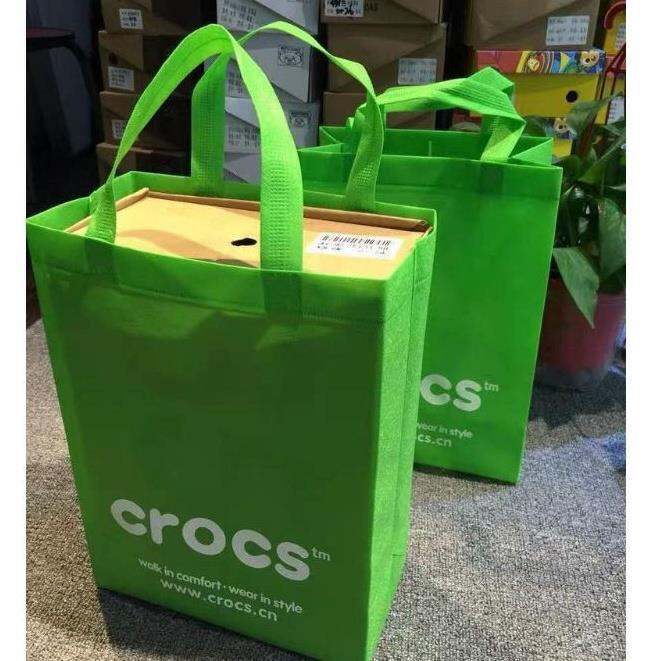 mfpb38 Crocs Eco bag color green Original paper bag | Lazada PH