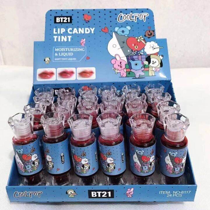 u-P24 pcs lip tint set Korean Tint Water Candy Tint Cheek And Lip Tint ...