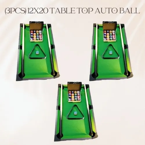 3 Sets 12x20 Billiard Table Top / Billiard For Kids / Billiard ...