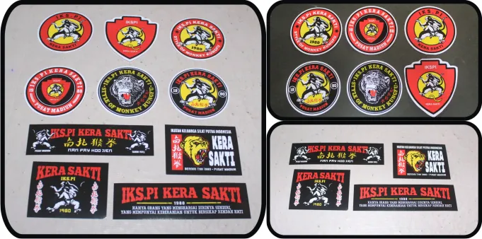 10 PCS STIKER PENCAK SILAT KERA SAKTI UKURAN BESAR / STICKER IKS ...