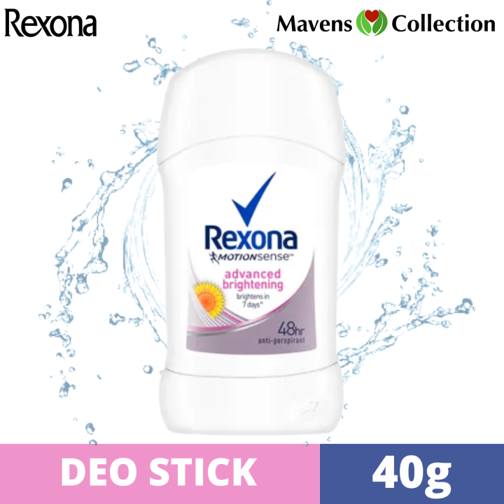 Rexona Motionsense Advanced Brightening 48H anti-perspirant 40g by Mavens Collection | Lazada PH