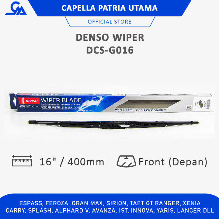 DENSO WIPER DCS-G016 ESPASS FEROZA GRAN MAX SIRION TAFT XENIA PANTHER ...